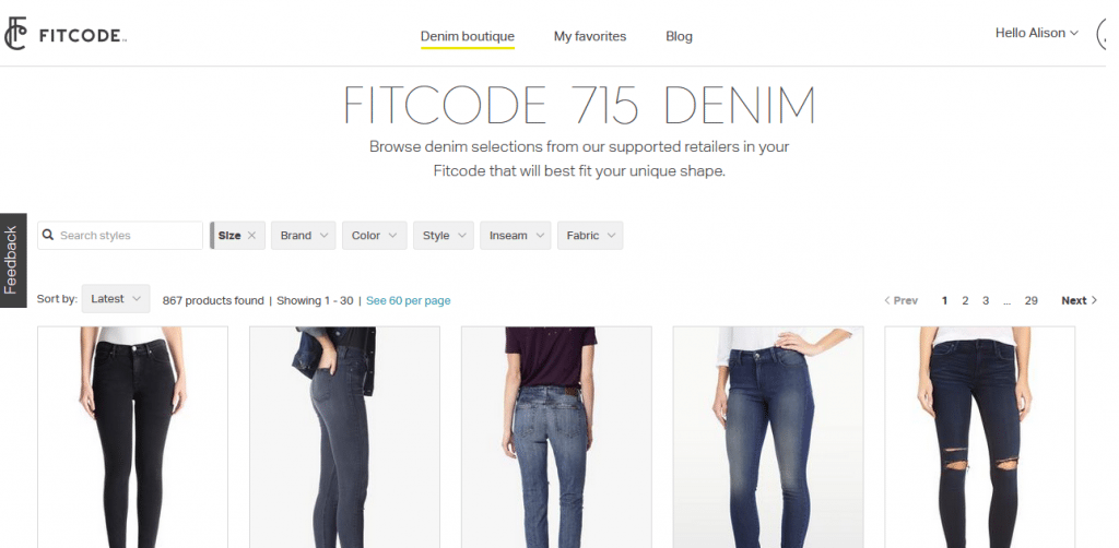 Trying out Fitcode for the Perfect Fitting Jeans | Wardrobe Oxygen