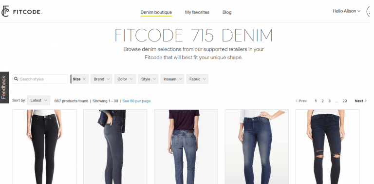 Trying out Fitcode for the Perfect Fitting Jeans | Wardrobe Oxygen