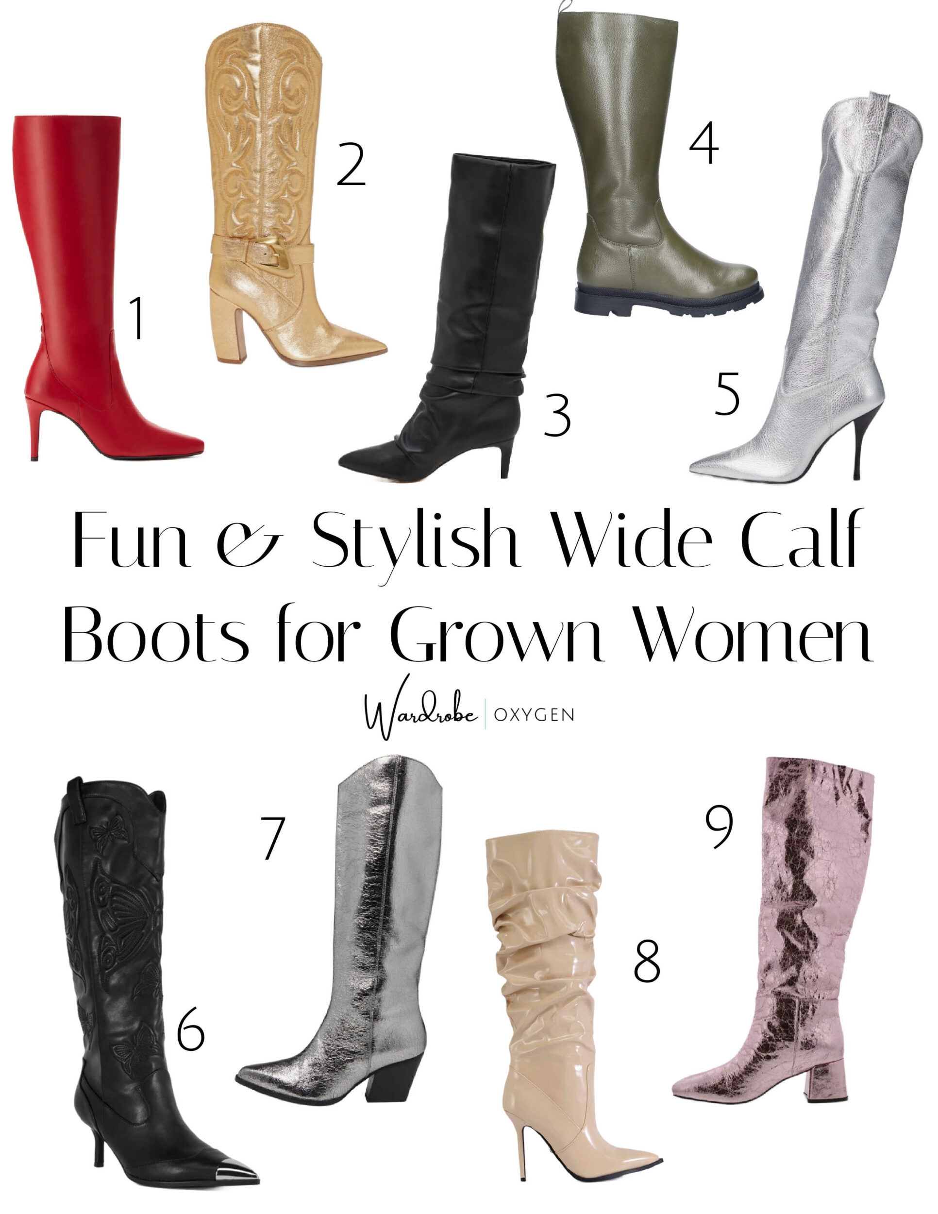 The Best Stylish Wide Calf Boots over 16" | Wardrobe Oxygen