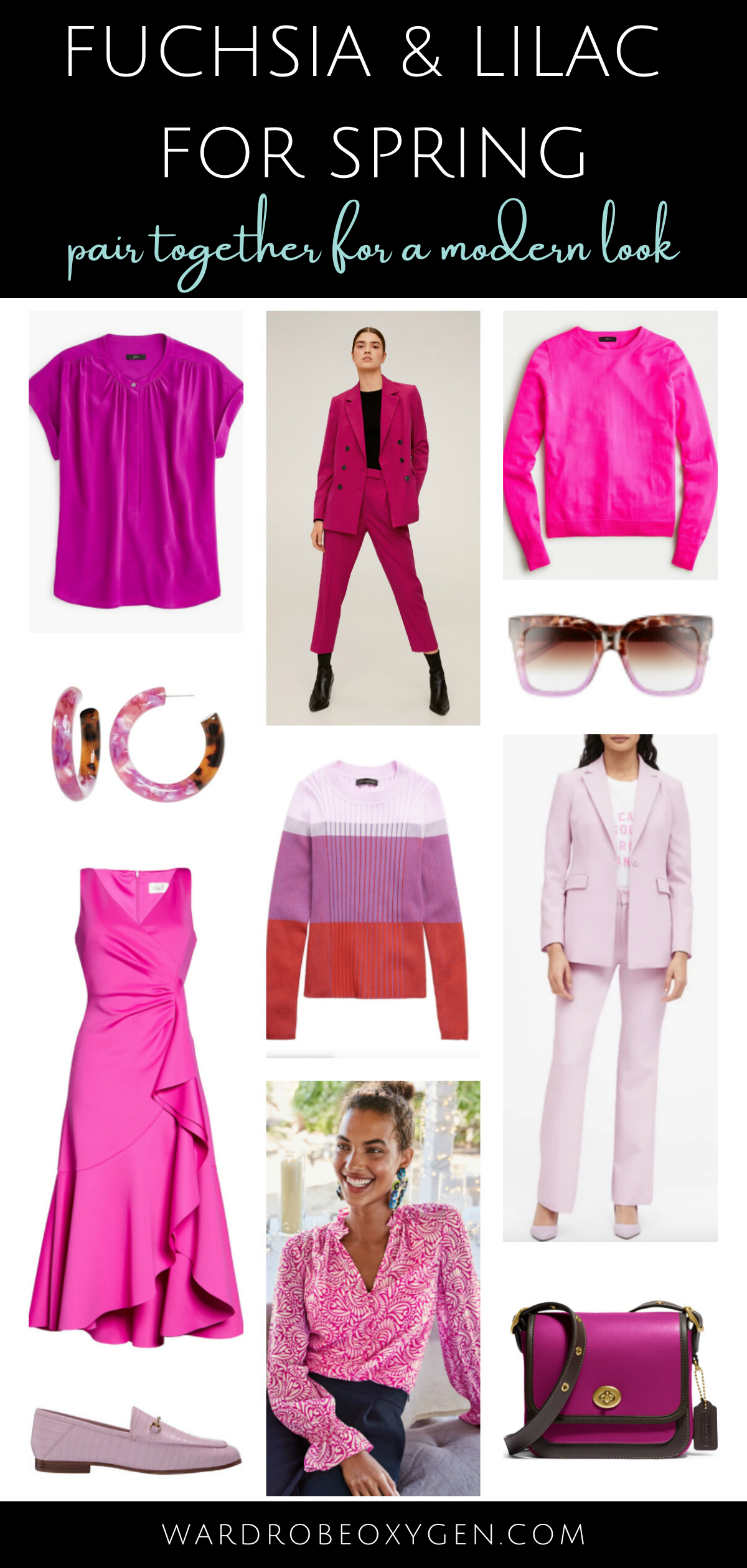 Spring Forward in Pink, Fuchsia, Lilac, and Purple | Wardrobe Oxygen