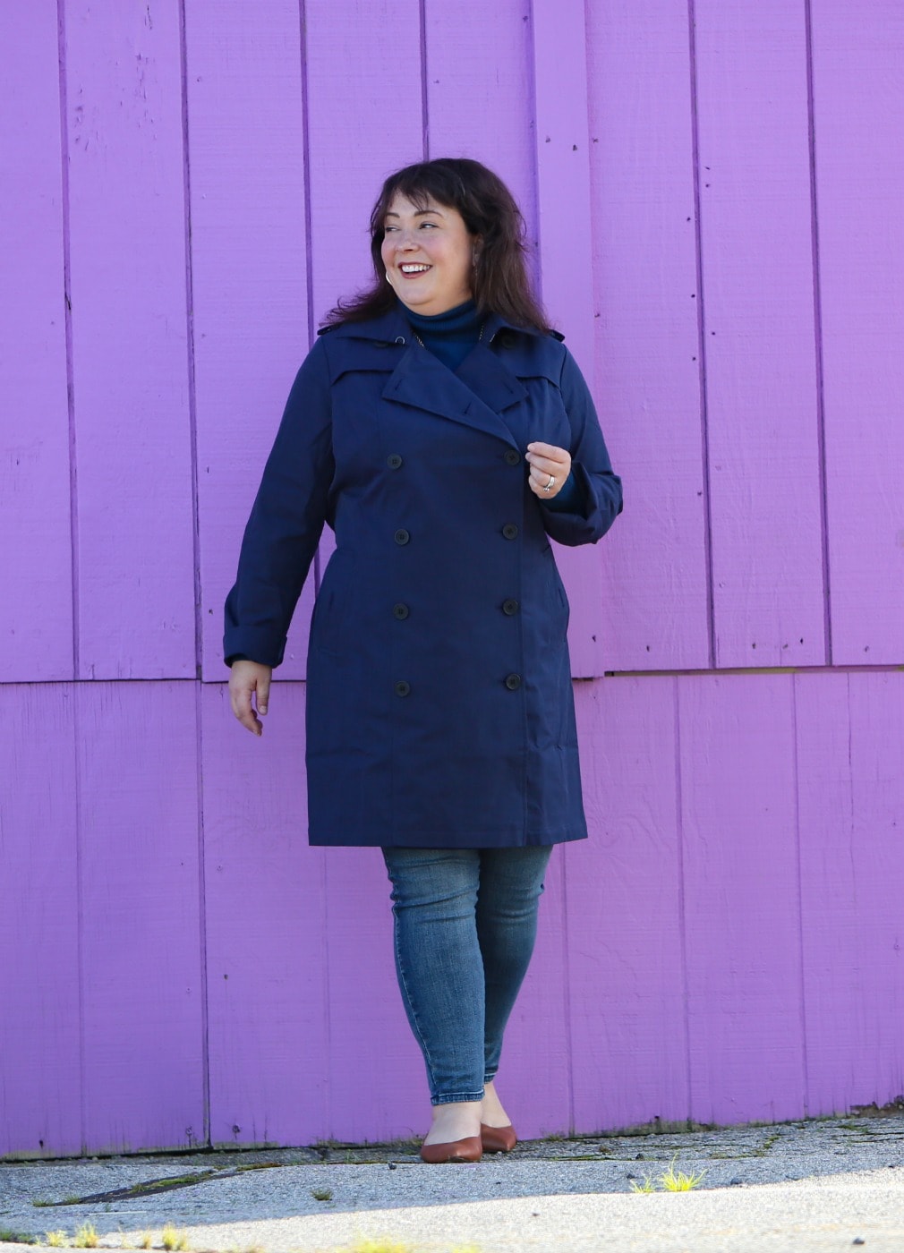 Universal Standard Derjon Trench Coat Review | Wardrobe Oxygen | Real ...