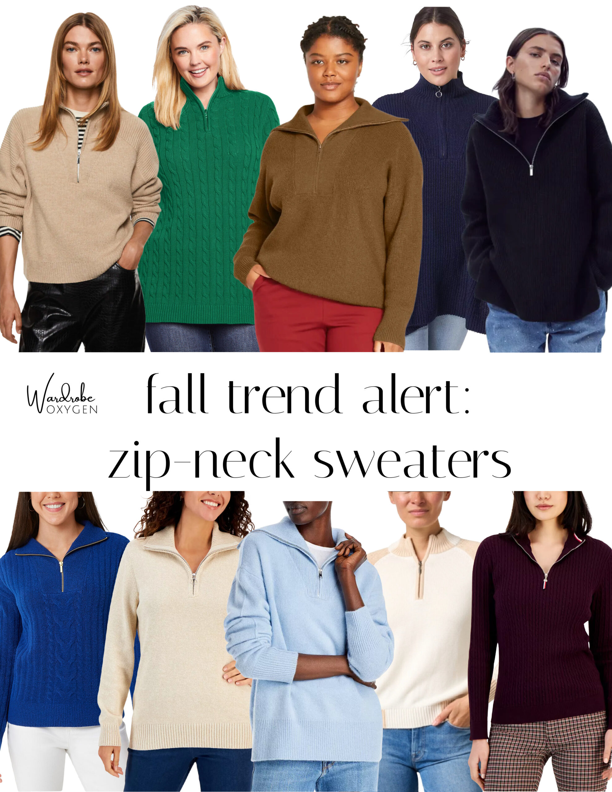 Fall Trend Alert: Zip-Neck Sweaters | Wardrobe Oxygen | Real-Life Style ...