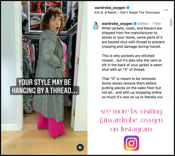 What is that X of Thread on the Back of Your Jacket and Should It Be ...