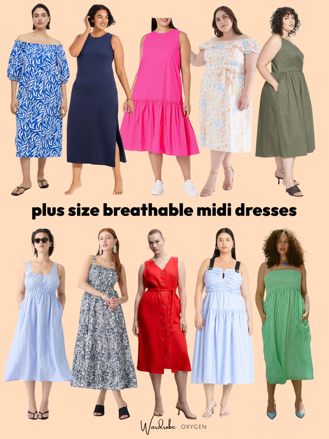 40+ Chic Plus Size Breathable Summer Dresses: