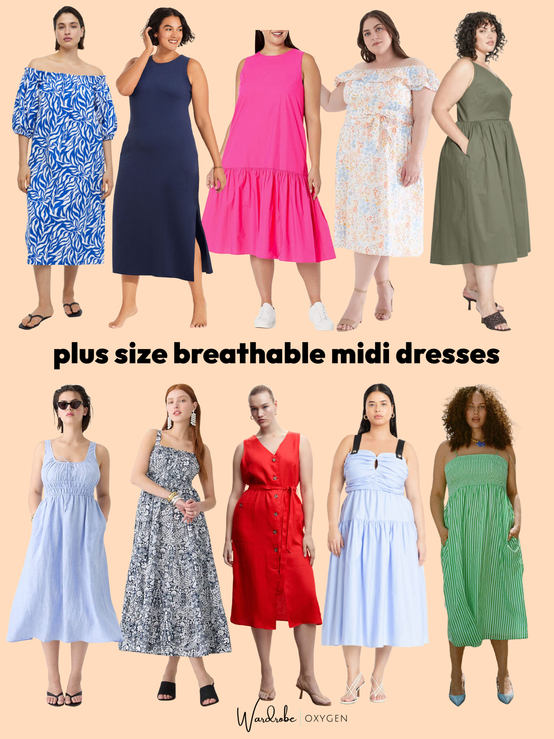 40+ Chic Plus Size Breathable Summer Dresses: