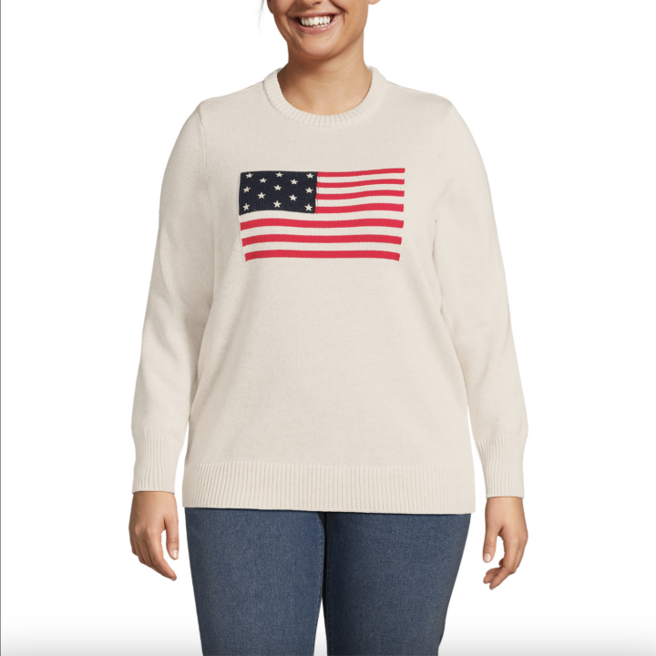 Feeling Patriotic Again? 12 Chic American Flag Sweaters for Women ...