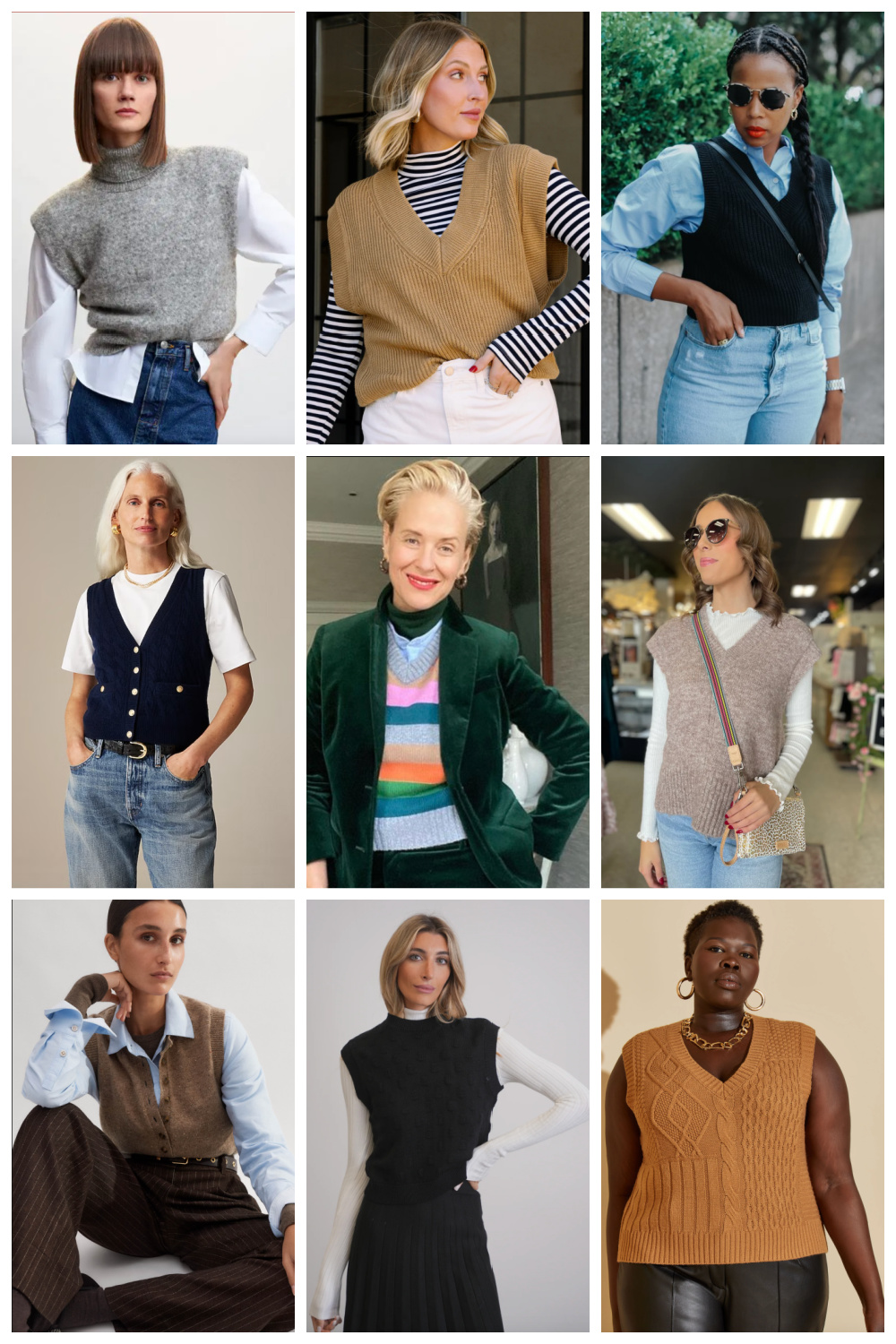 How to Style a Sweater Vest as a Grown Woman