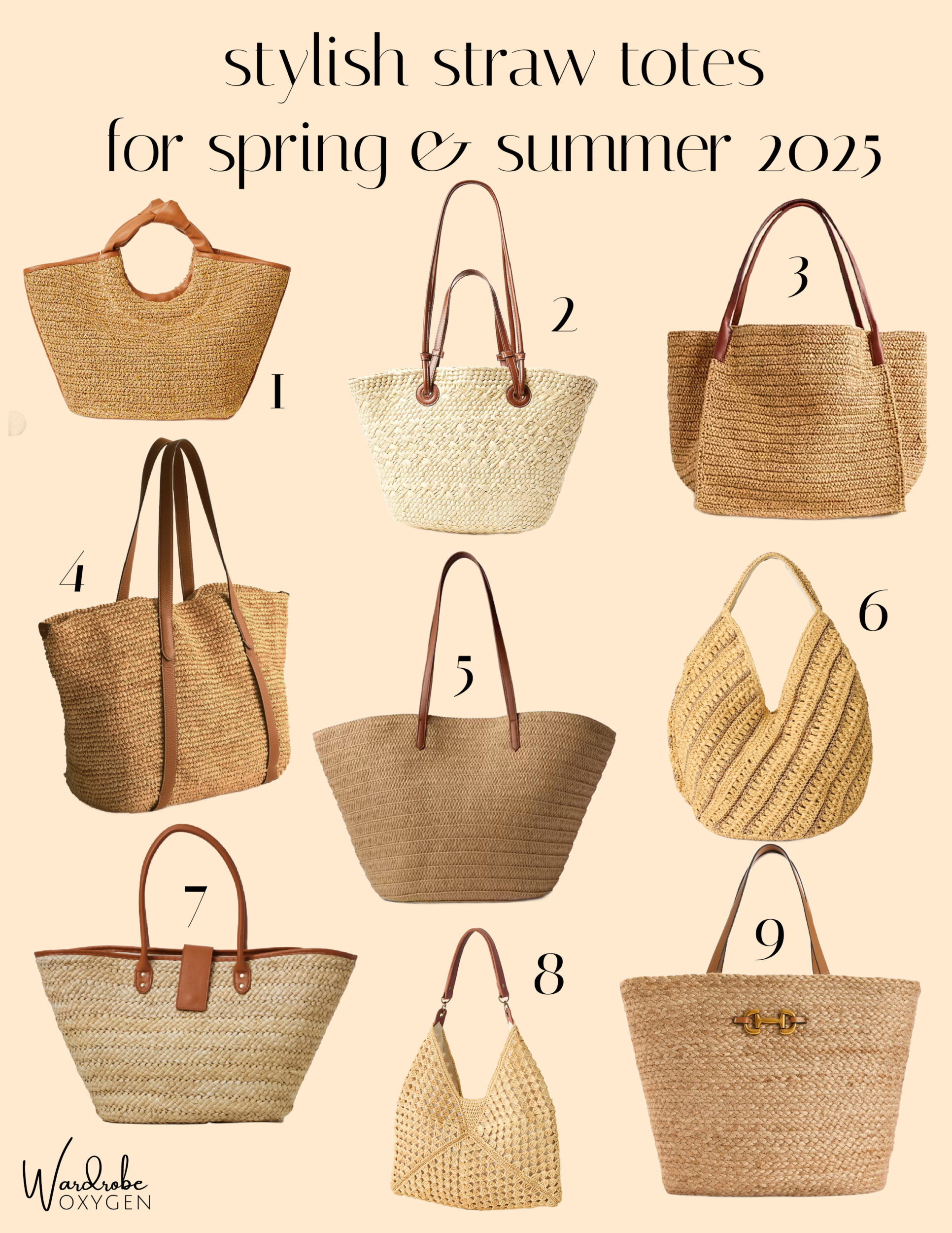 Stylish Raffia and Straw Bags for Spring and Summer