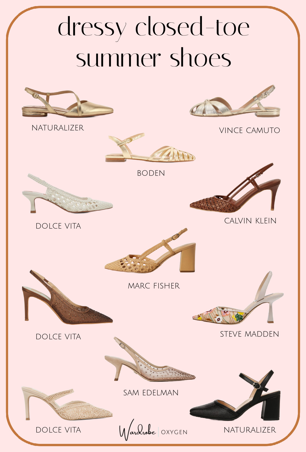 Stylish Closed-Toe Summer Shoes for Women