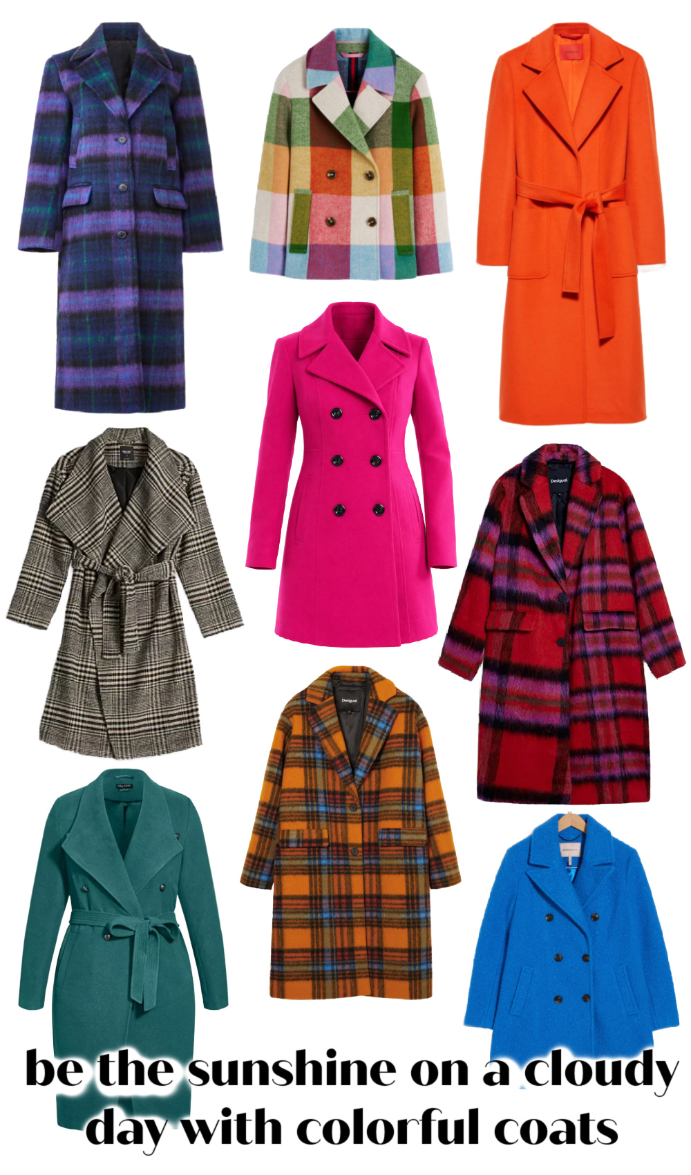 Sunshine on a Cloudy Day with Colorful Coats | Wardrobe Oxygen | Real ...